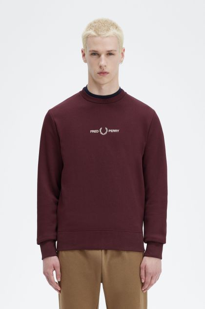 Men's Sweatshirts | Sports Graphic Sweatshirts & Hoodies | Fred Perry UK
